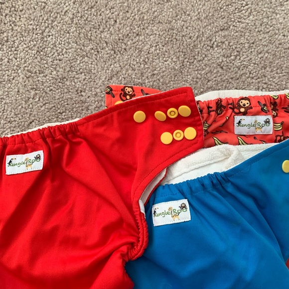 Jungle Roo | Other | Set Of Jungle Roo Pocket Cloth Diapers | Poshmark